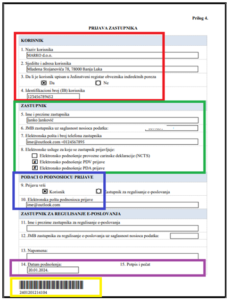 Obavještenje o web aplikaciji za popunjavanje obrazaca za elektronsko ...